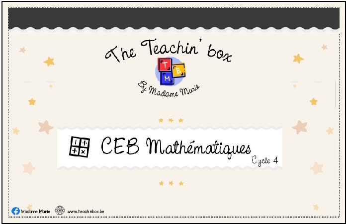 Teachin'Box - CEB Mathématiques - Cycle 4 :: Teachinbox